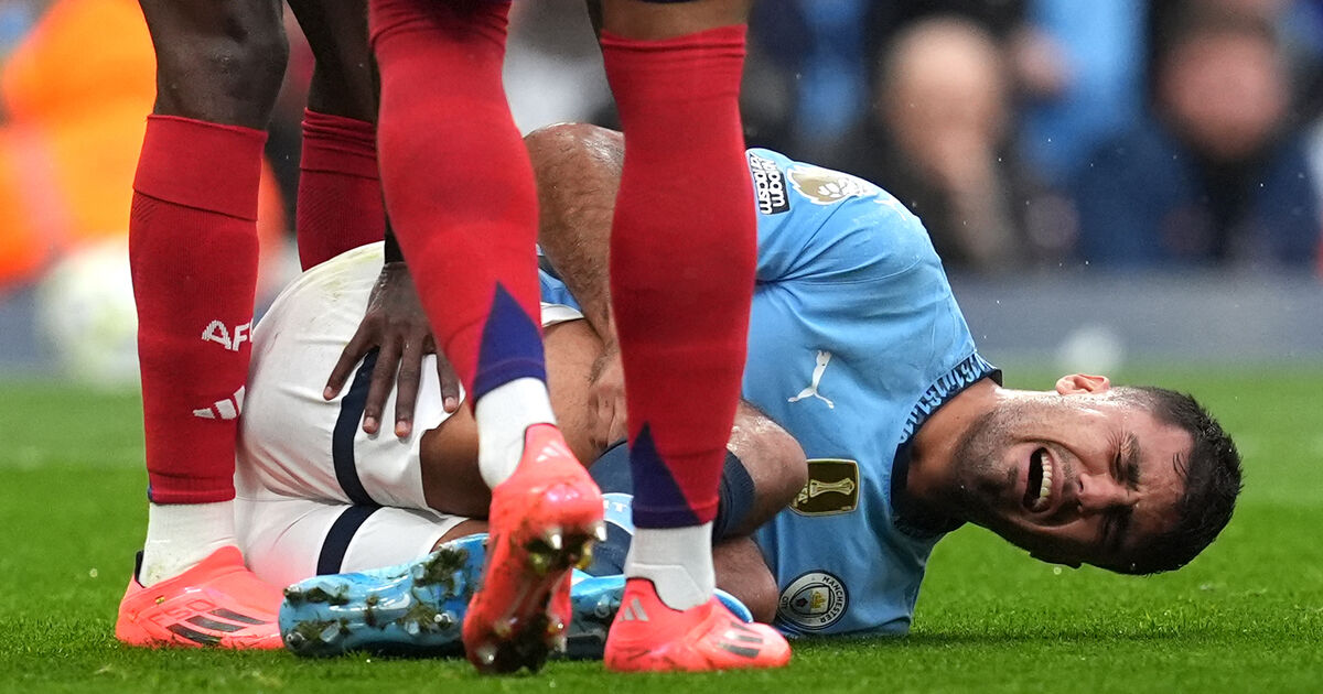 Man City confirm Rodri suffered right knee ligament injury in Arsenal clash