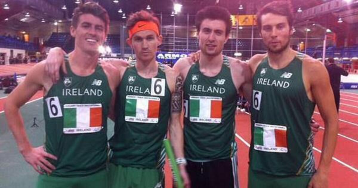 Irish relay team finish inside world record