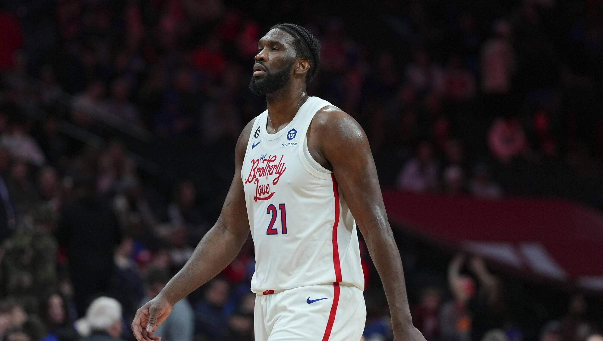 76ers’ Joel Embiid is suspended by the NBA for three games for shoving ...