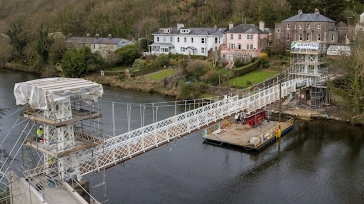 Cork's Shakey Bridge returns as last restored section installed