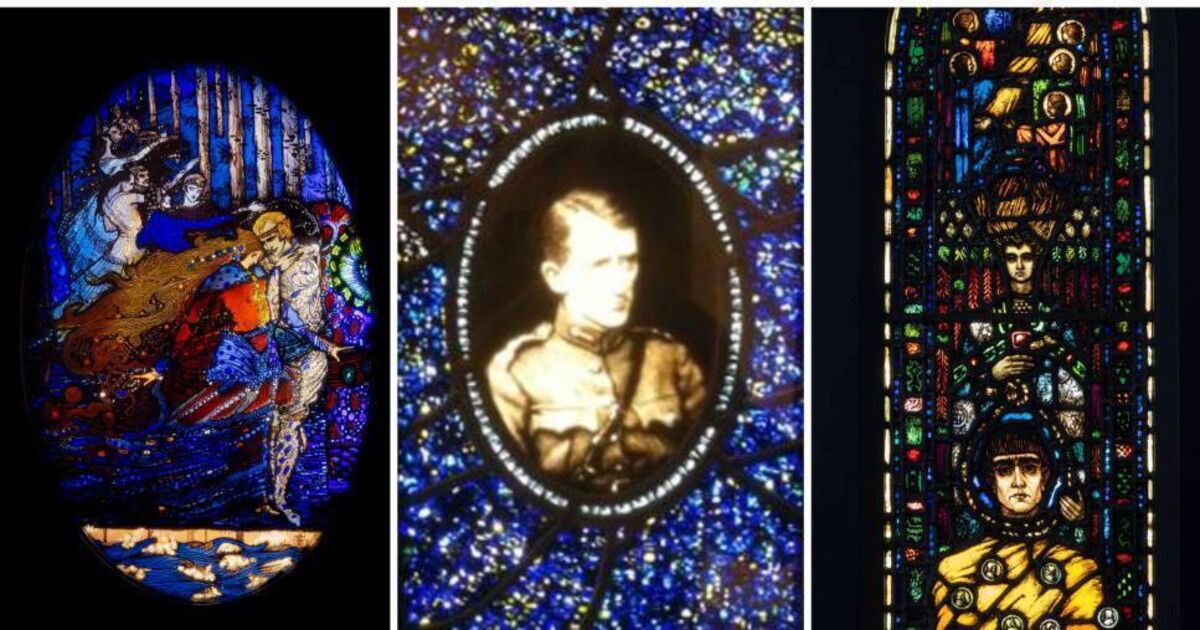 Exhibition showing Crawford Gallery's Harry Clarke stained-glass panels ...