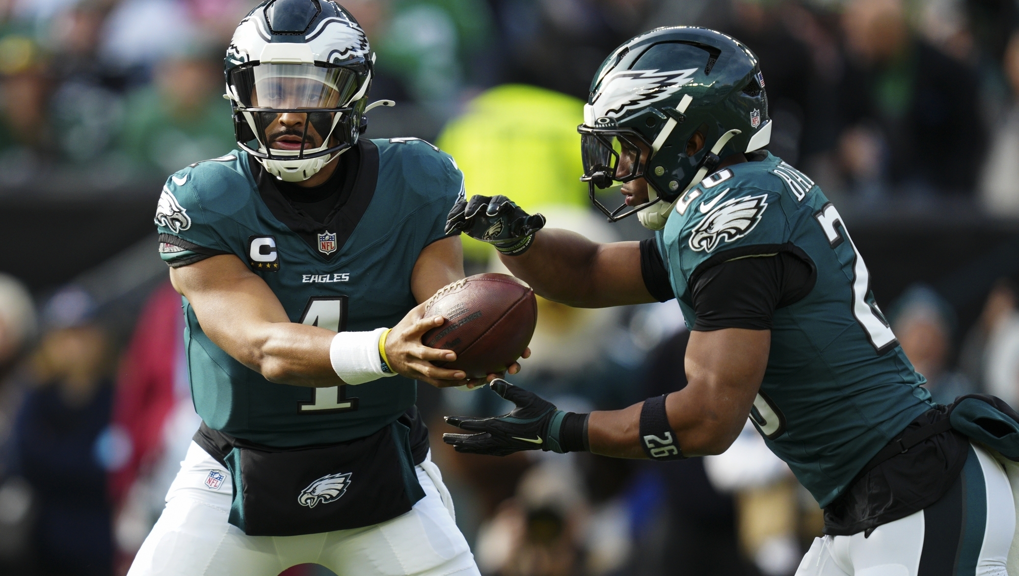Philadelphia Eagles lock in play-off spot after win over Carolina Panthers