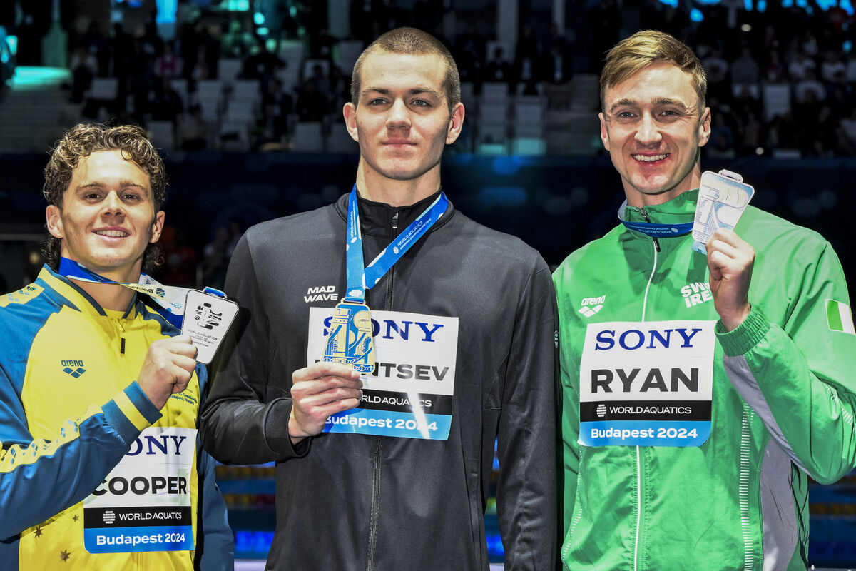 Shane Ryan claims 50m backstroke bronze for Ireland at World Swimming ...