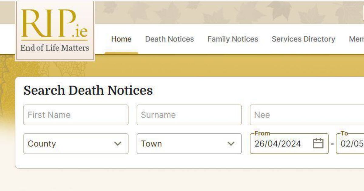 RIP.ie confirms new fee for funeral directors posting death notices