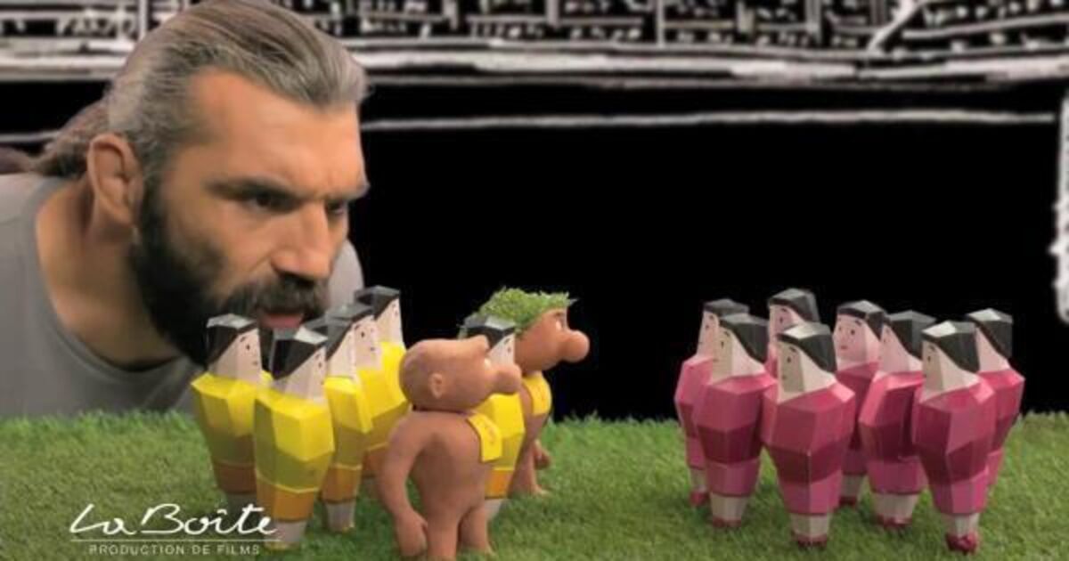 Sebastien Chabal, some playdough and a lesson in rugby