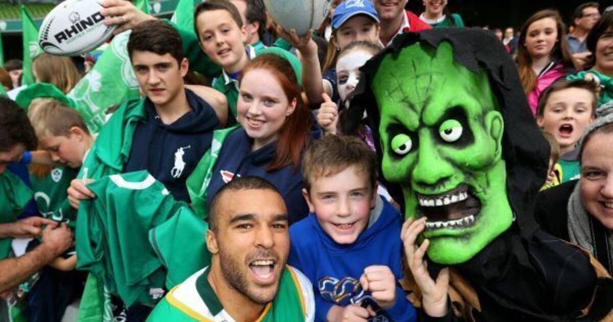 Cute little monsters have a ball at Irish Rugby open training day