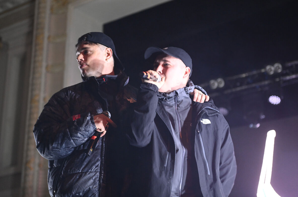 Kneecap review: Belfast rappers rock Cork City Hall