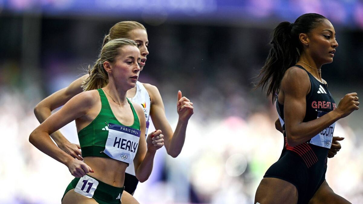 Sarah Healy breaks her own national 1500m record, Adeleke runs 600m
