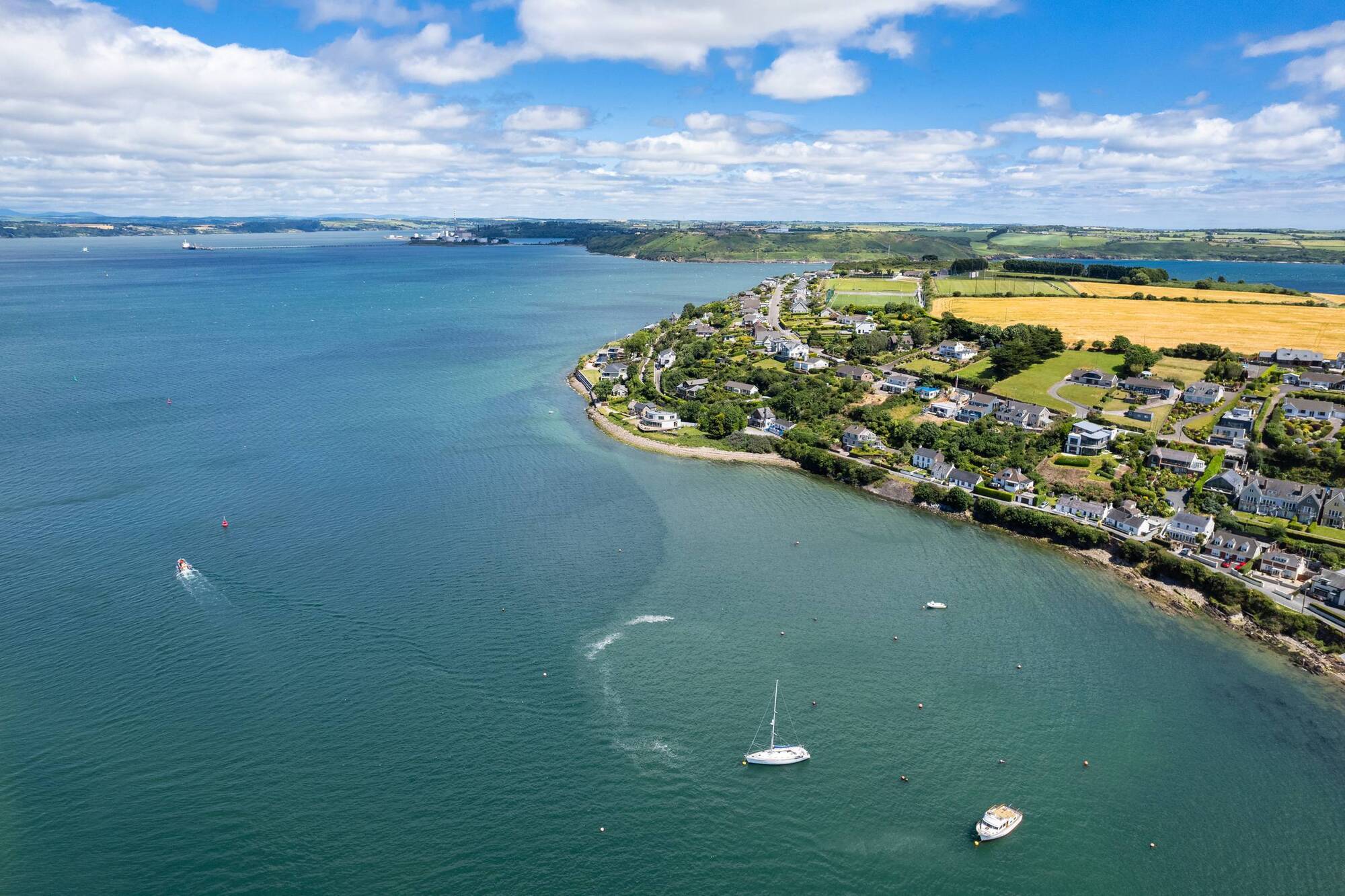 Crunch the 1720 numbers at this essence of Crosshaven home