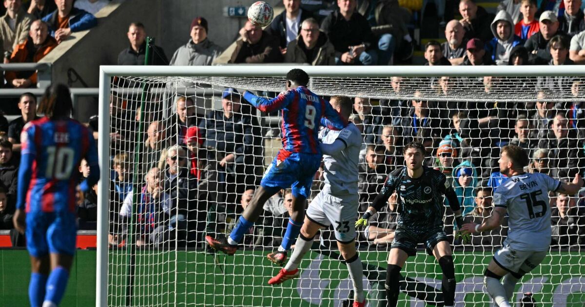 Crystal Palace through after Millwall keeper’s red for head-high tackle ...