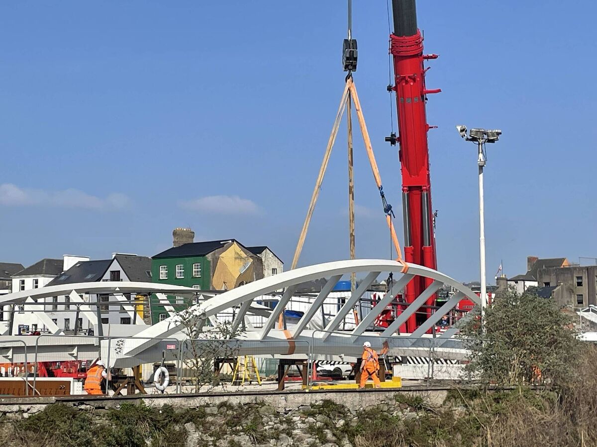 Progress made on historic Cork brewery site as pedestrian bridge spans ...