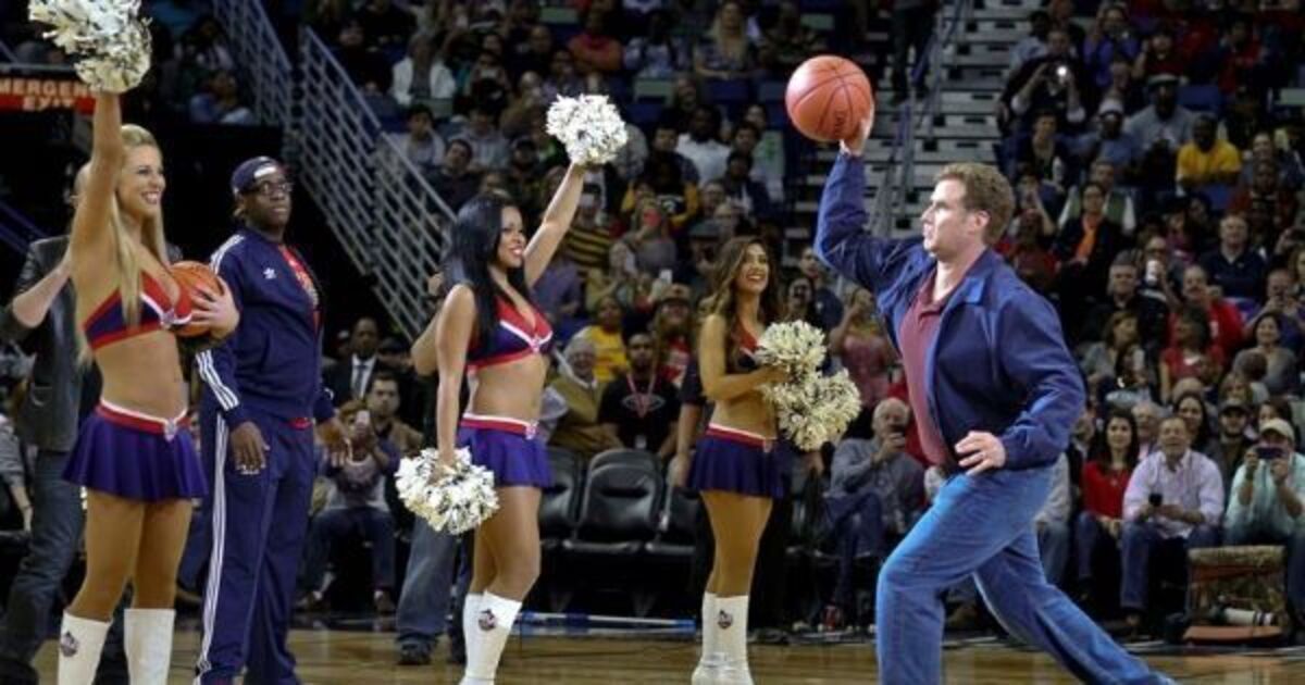WATCH: Will Ferrell throw a basketball at a cheerleader's head and get ...