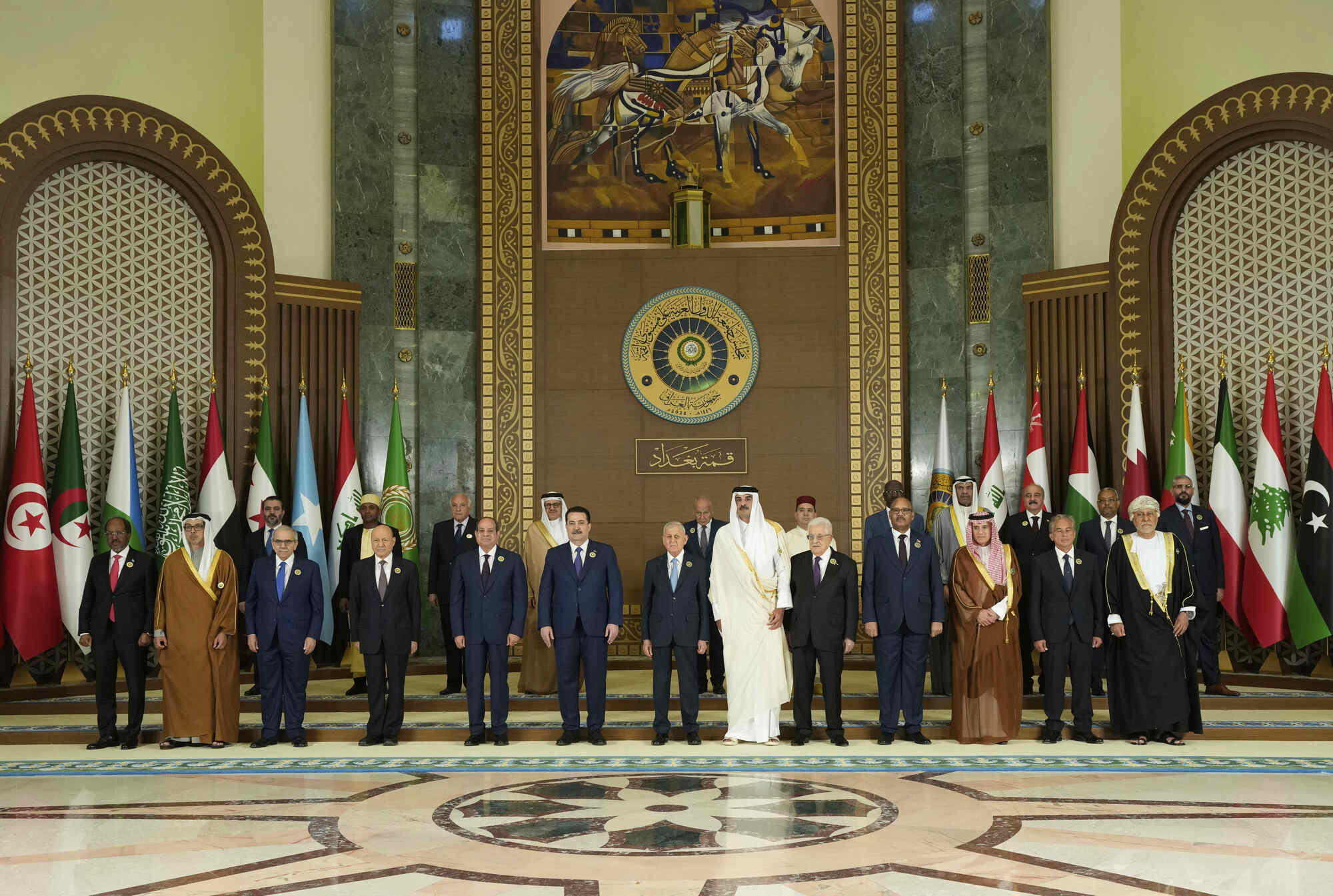 Arab leaders promise to work on Gaza reconstruction and press for ceasefire