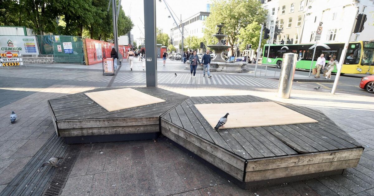 Controversial 'robot trees' removed from Cork City centre