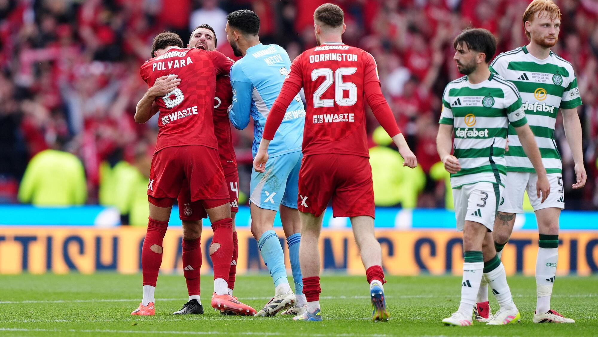 Aberdeen stun Celtic as spot-kick win seals first Scottish Cup in 35 years