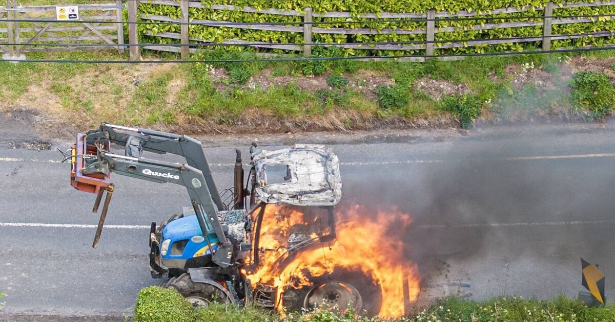 Watch: Tractor Fire in Limerick