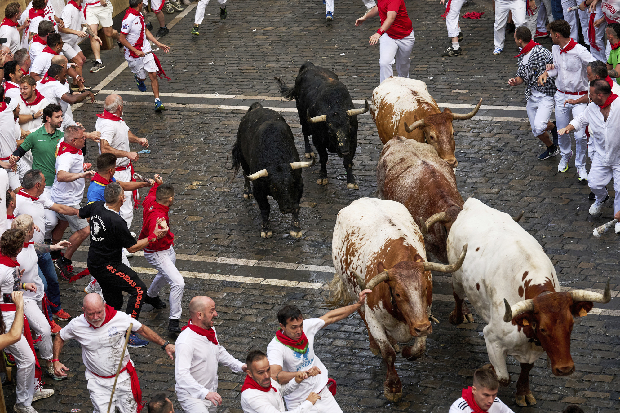 Pamplona holds opening bull run during Spain’s San Fermin festival