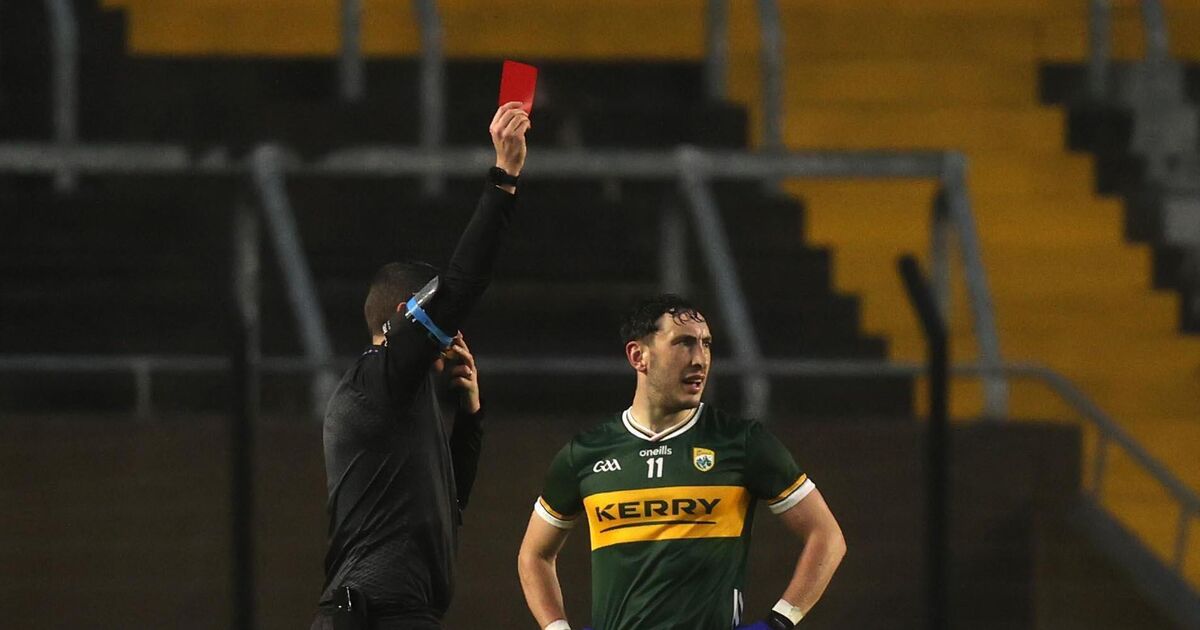 Just two straight red cards recorded in entire senior football championship