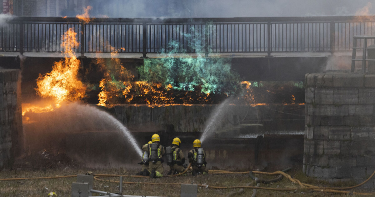 Luas services to the Docklands paused ‘for period of time’ after blaze ...