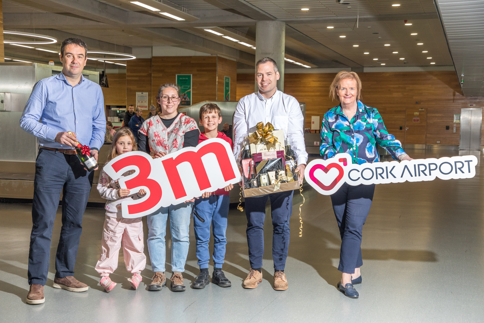 Cork Airport recorded its three millionth passenger two months earlier ...