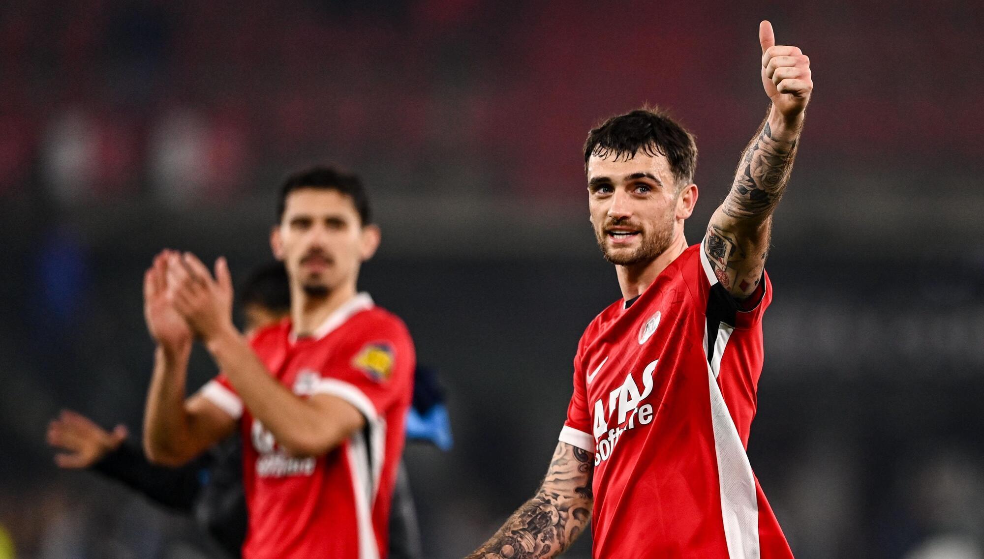 Troy Parrott continues to shine for AZ Alkmaar as he nets 15th goal of ...