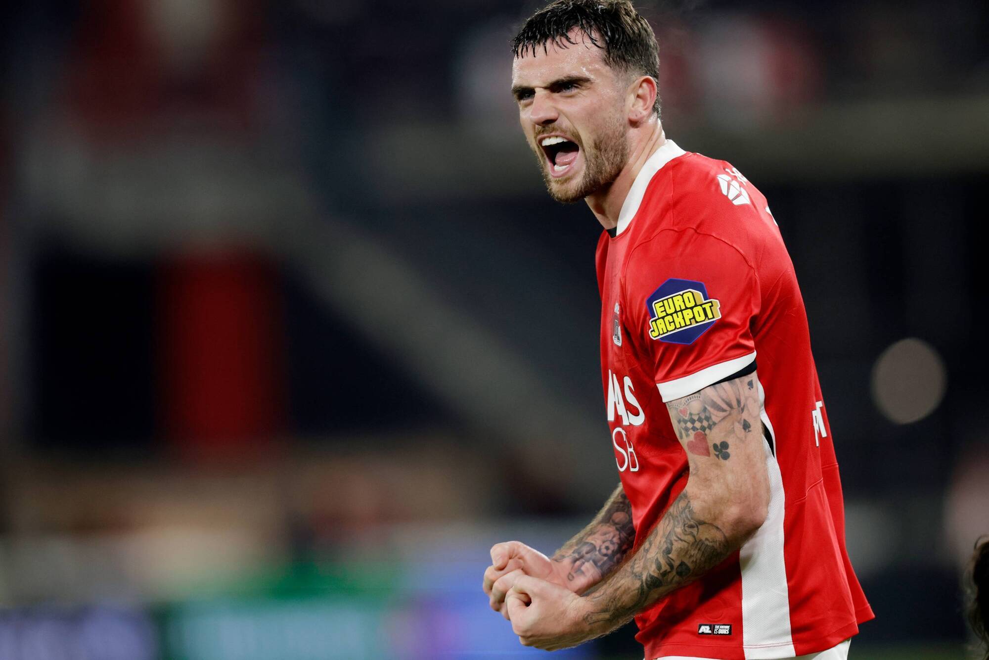 Heimir Hallgrímsson watches on as Troy Parrott scores hat-trick in AZ ...